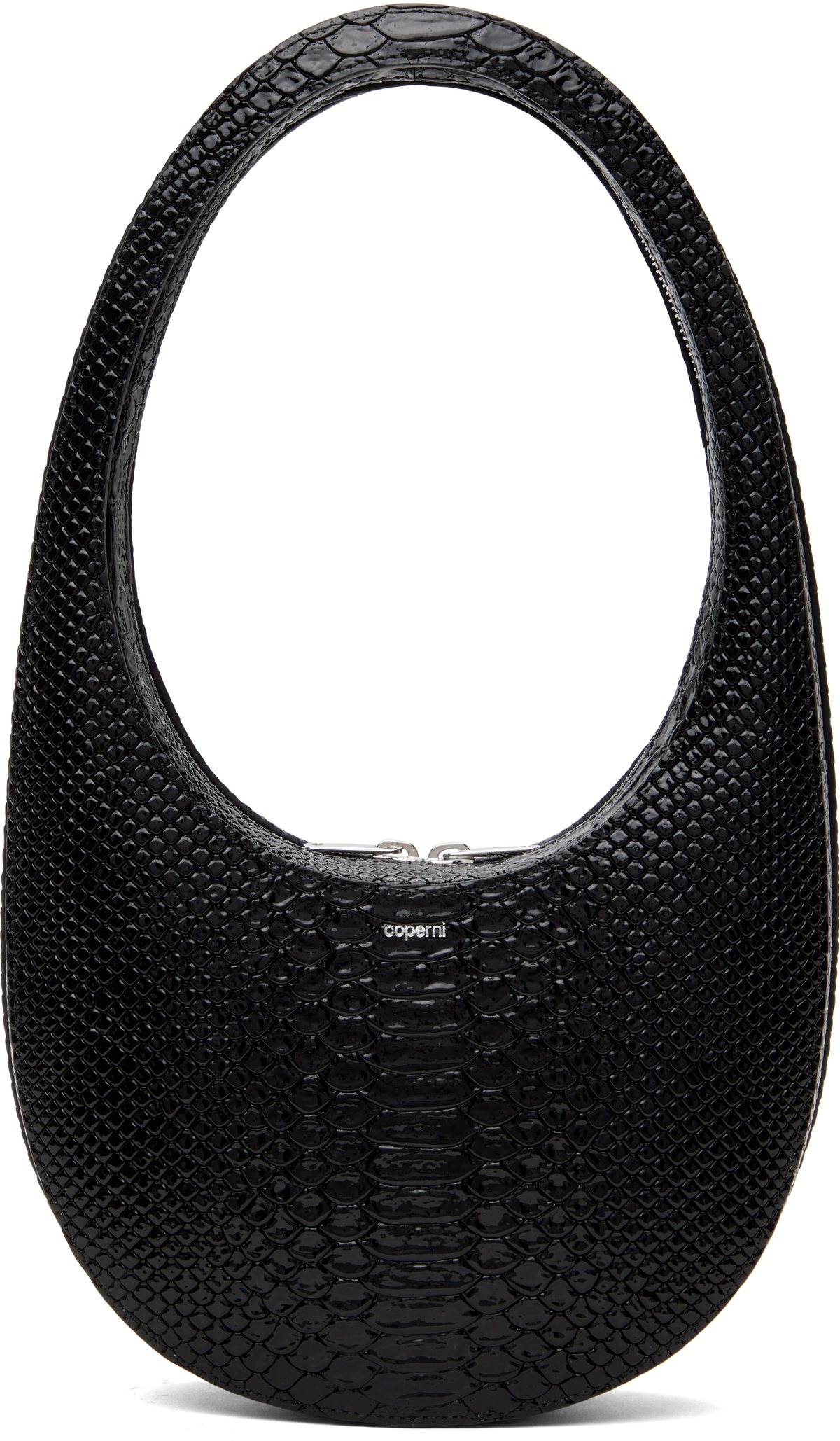 Coperni Black Python Embossed Swipe Bag Coperni