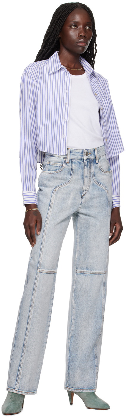 Isabel Marant Etoile Blue Eliora Shirt Isabel Marant Etoile
