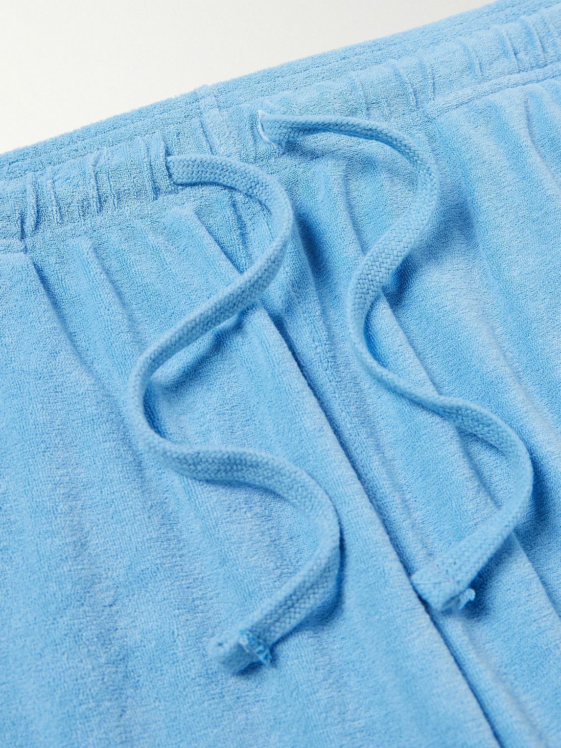 Vilebrequin - Bolide Straight-Leg Linen-Terry Drawstring Shorts - Blue Vilebrequin