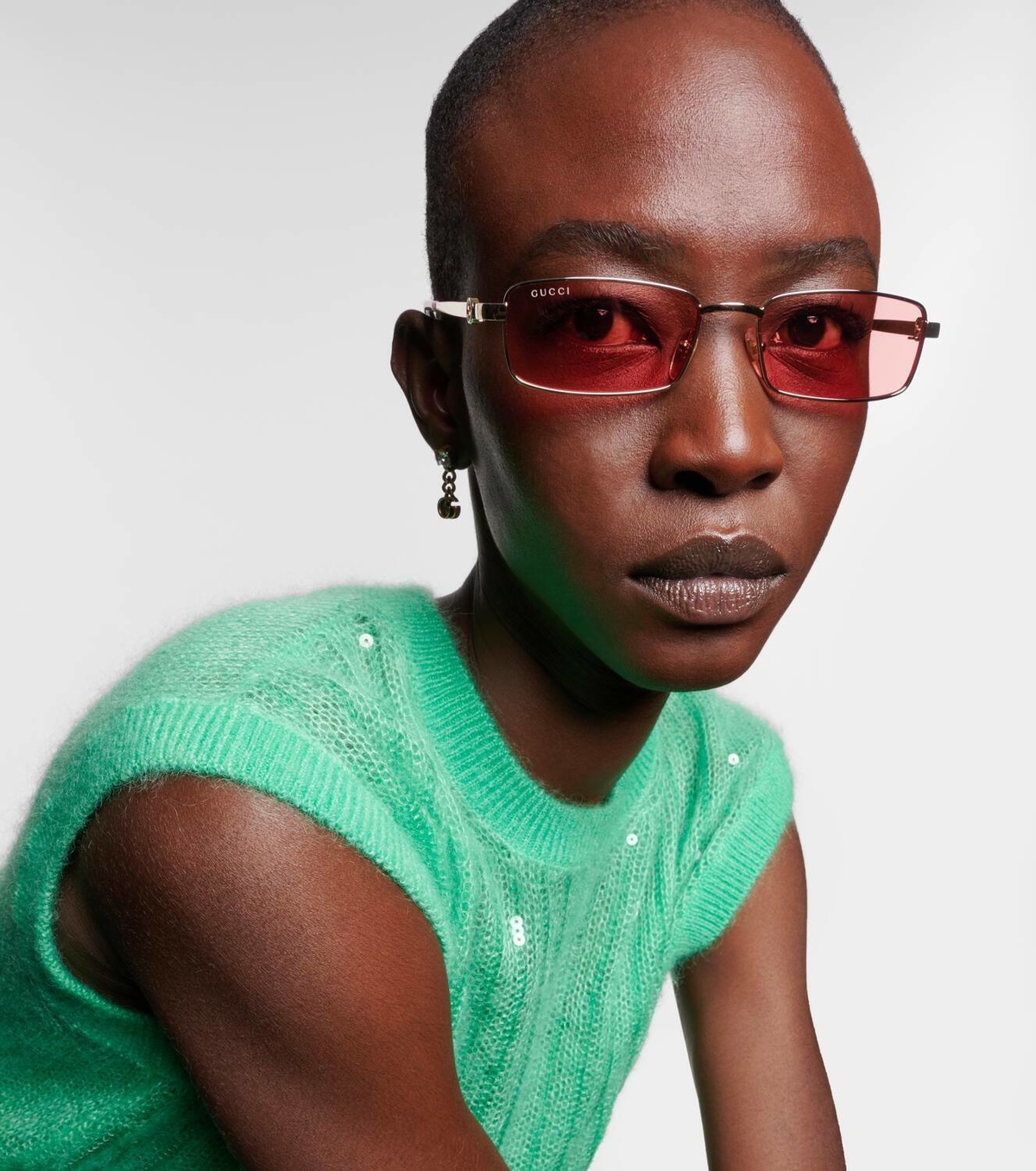 Gucci Cut Out rectangular sunglasses Gucci