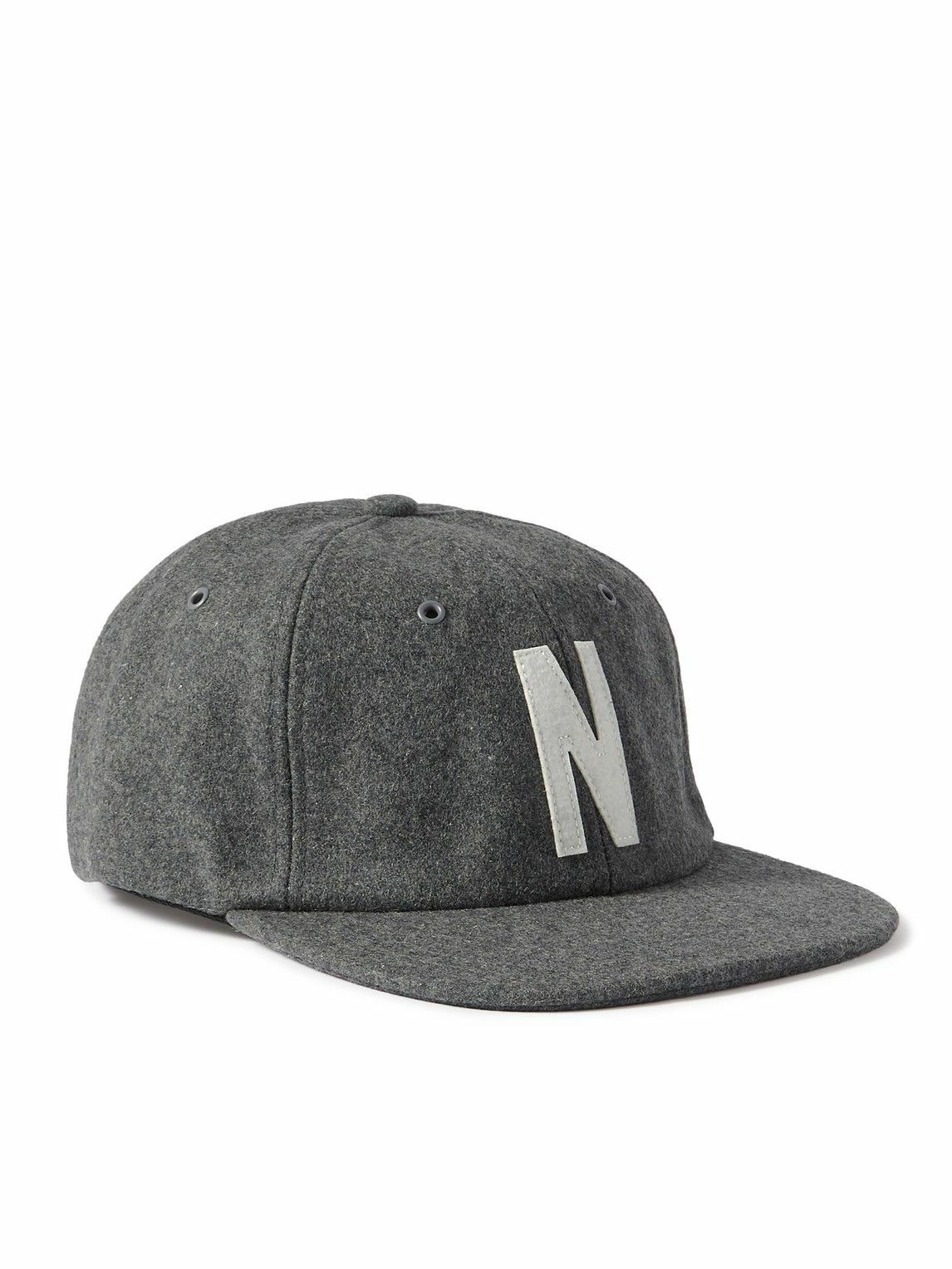 Norse Projects - Logo-Appliquéd Melton Wool-Blend Baseball Cap Norse ...