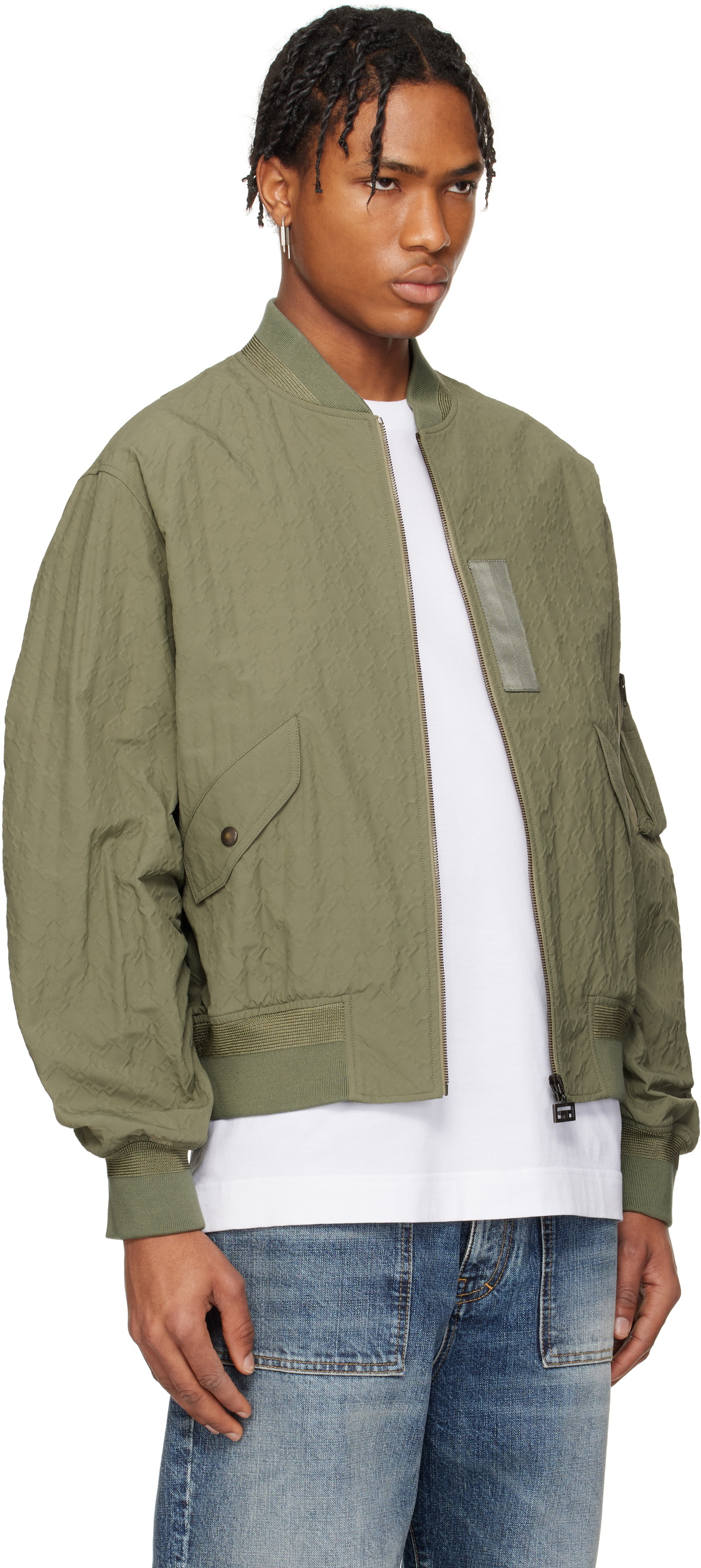 Givenchy Khaki Monogram 72 Bomber Jacket Givenchy