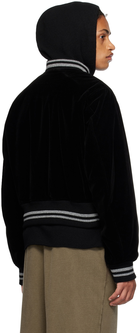 We11done Black Padded Bomber Jacket We11done