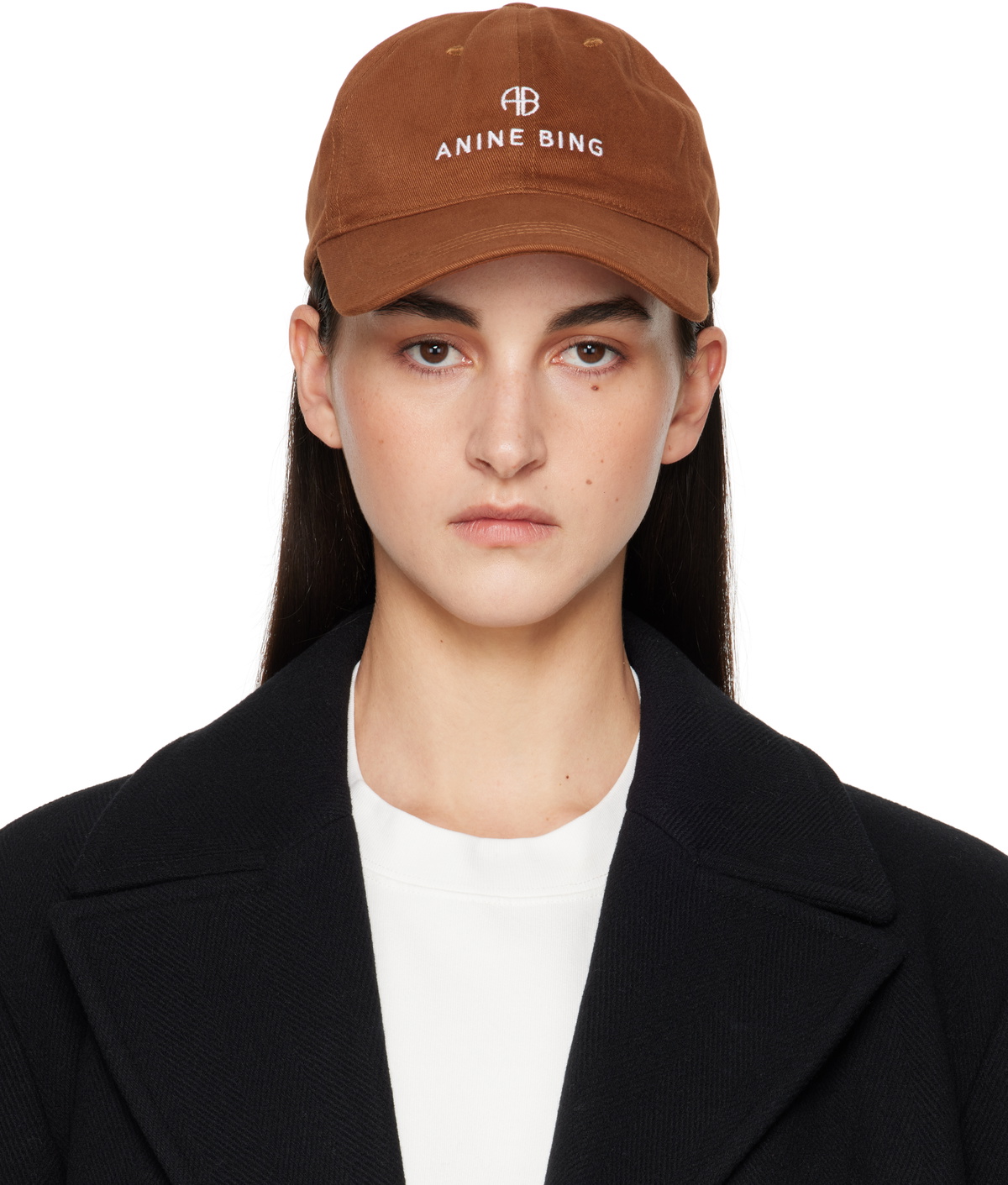 ANINE BING Brown Jeremy Baseball Cap ANINE BING