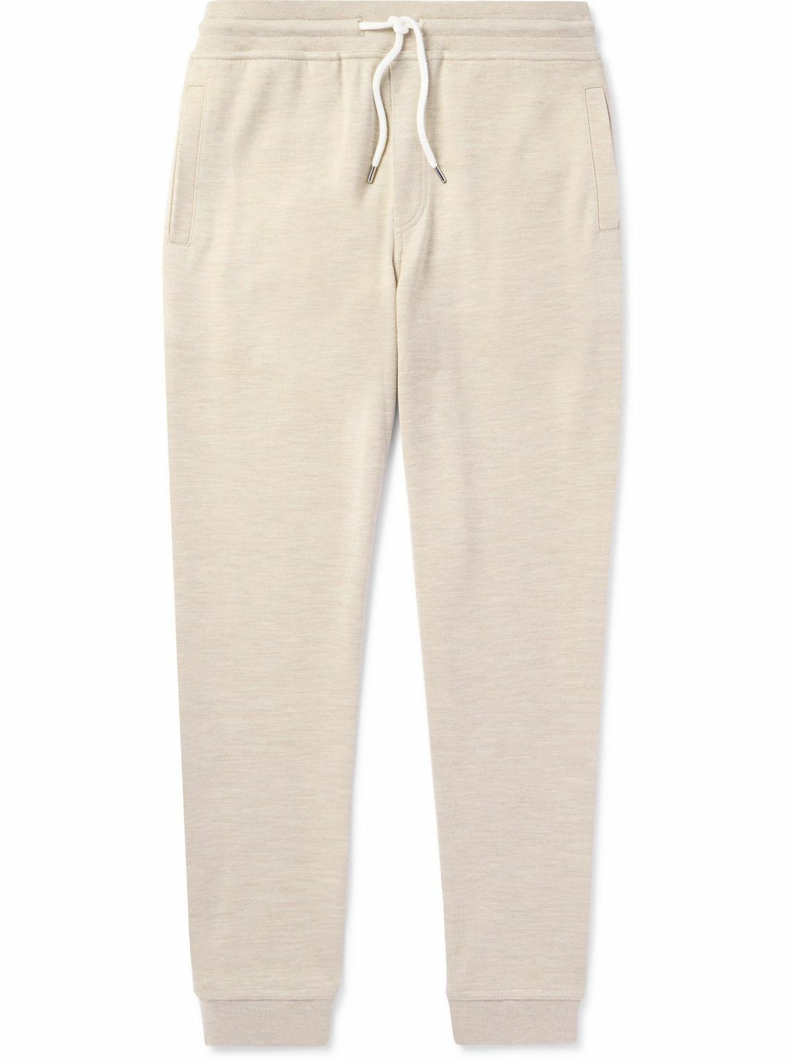 Brunello Cucinelli - Tapered Cashmere-Blend Sweatpants - Neutrals ...