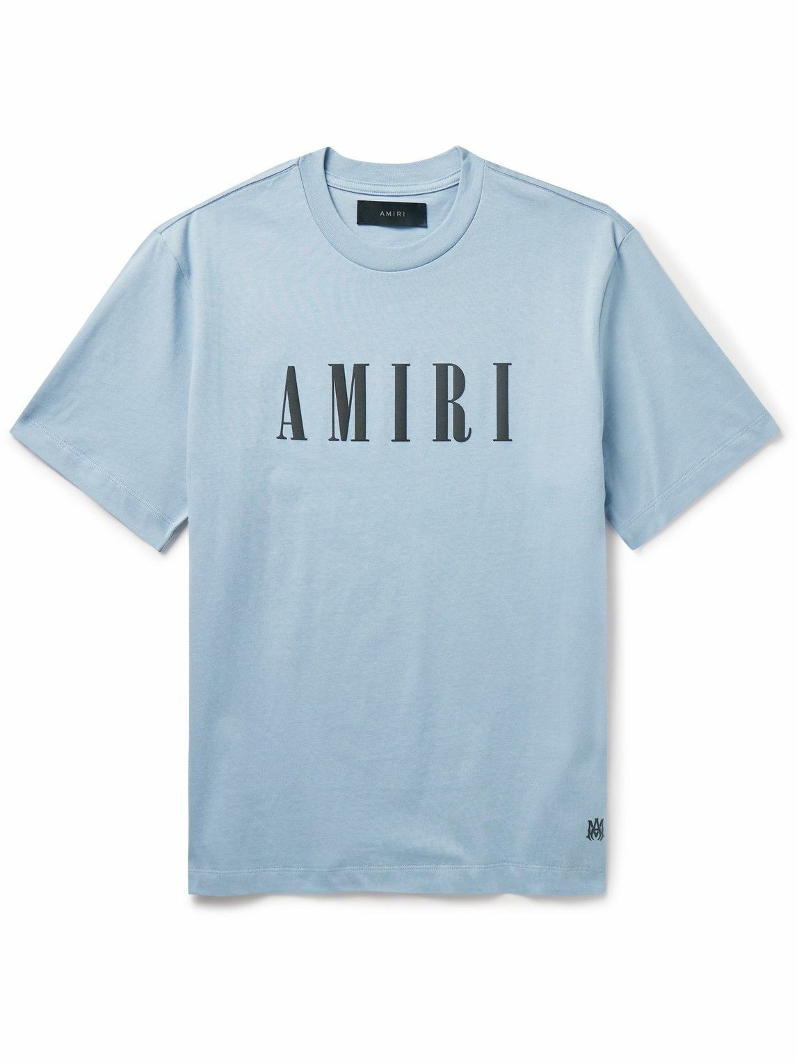 AMIRI - Logo-Print Cotton-Jersey T-Shirt - Blue Amiri