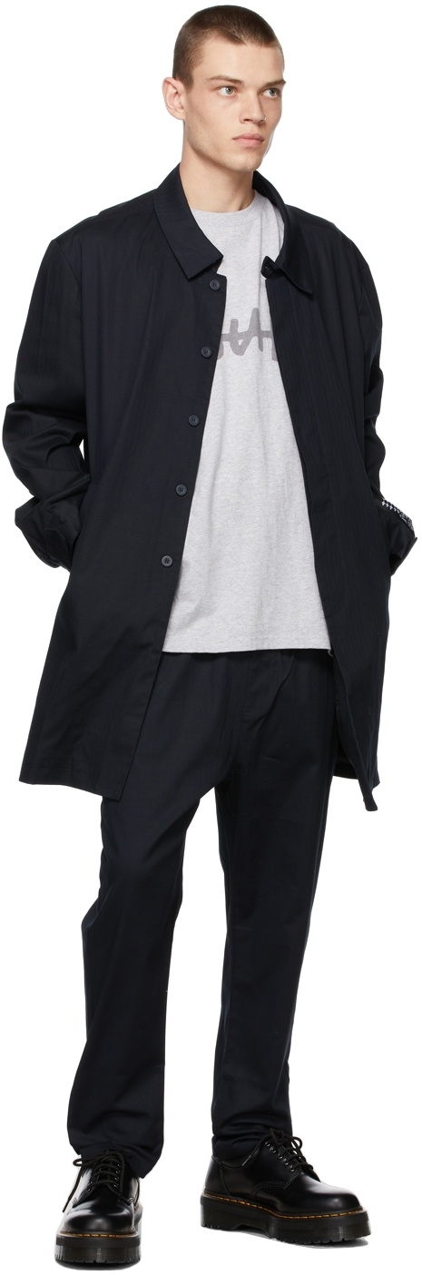 Ksubi Navy Electric Coat Ksubi