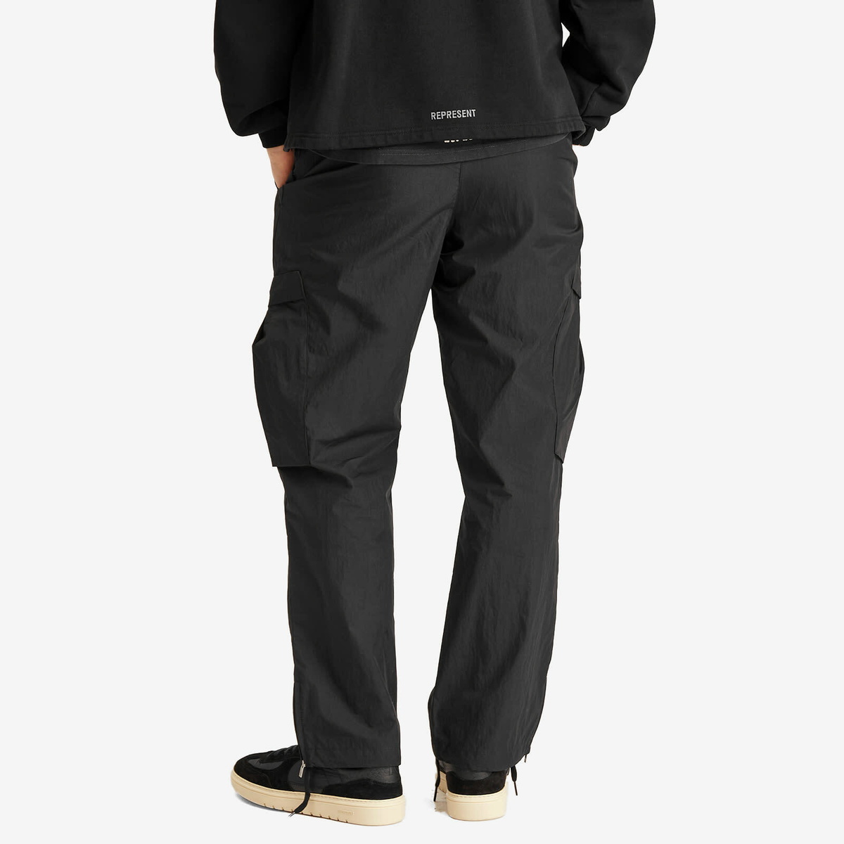 Represent Men's Tech Cargo Pant in Jet Black Represent