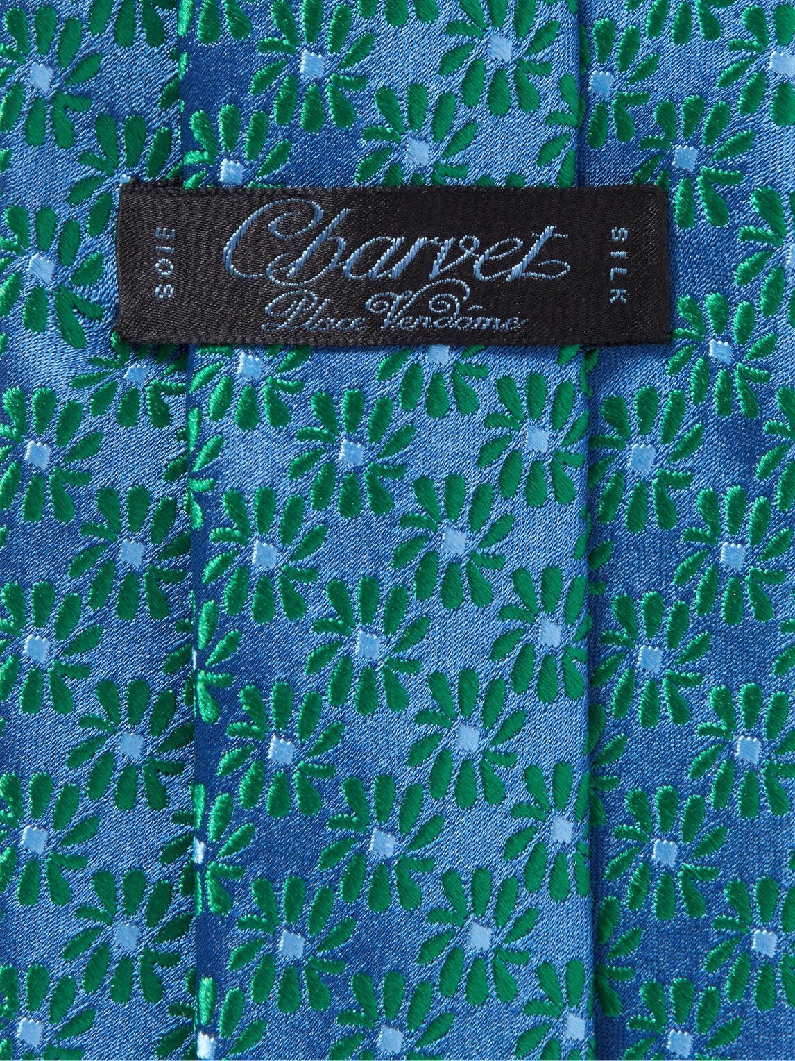 Charvet - 8.5cm Embroidered Silk Tie Charvet
