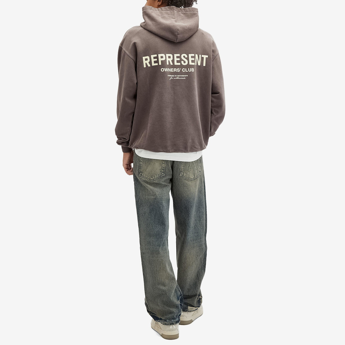 Represent Men's Owners Club Hoodie in Fog Represent