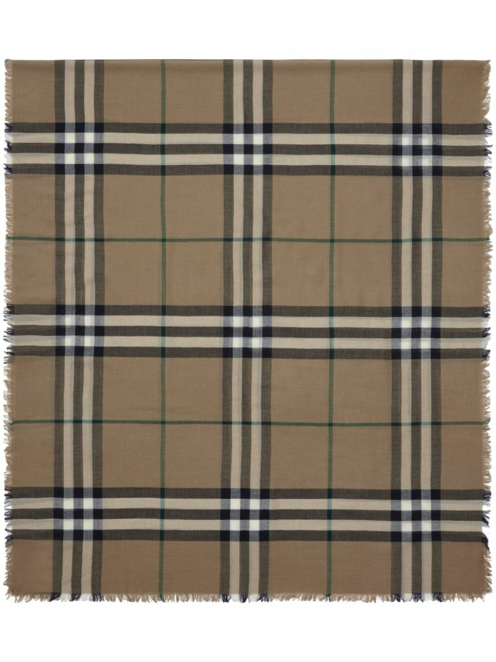 BURBERRY - Giant Check Wool Scarf Burberry