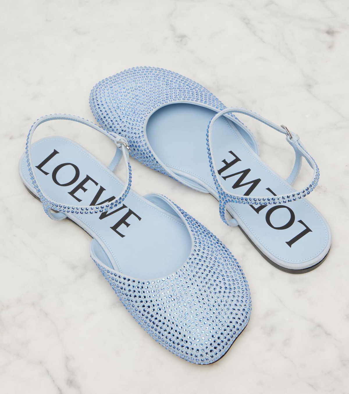 Loewe Toy embellished suede flats Loewe