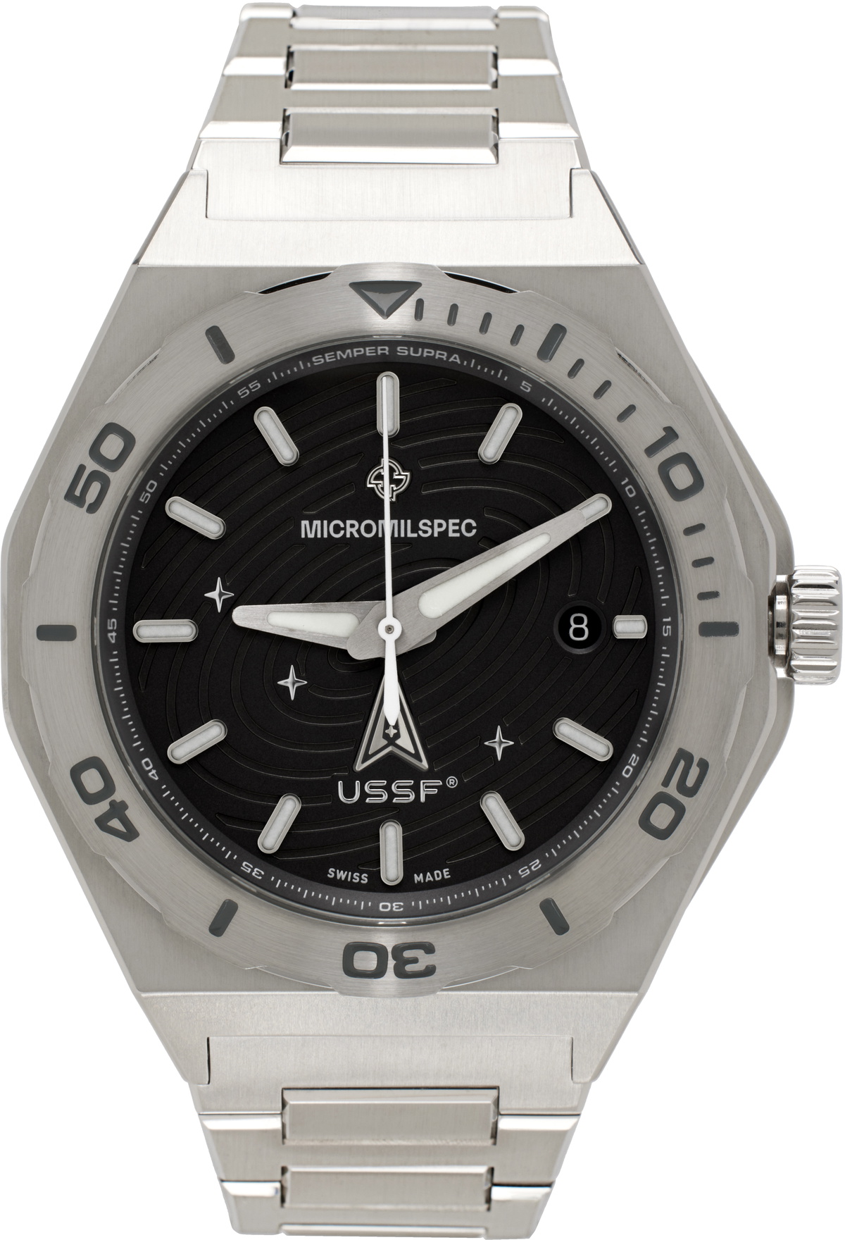 MICROMILSPEC Silver USSF Edition Space Force Watch