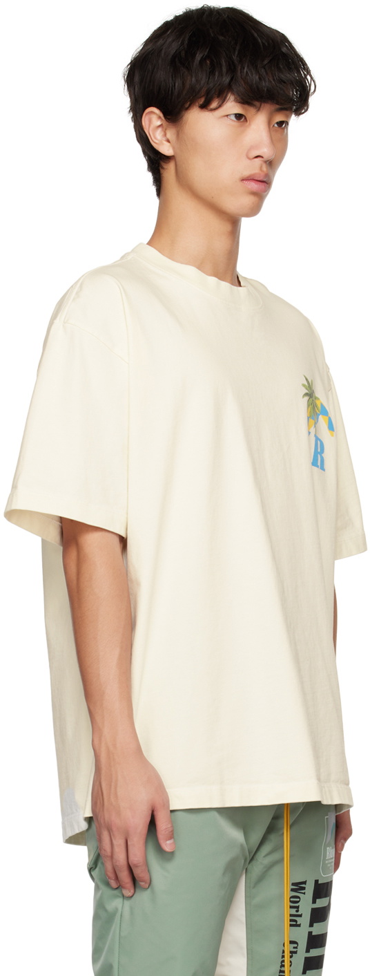 Rhude White Moonlight Tropics T-Shirt Rhude