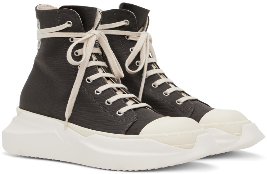 Rick Owens DRKSHDW Gray Abstract Sneakers Rick Owens Drkshdw