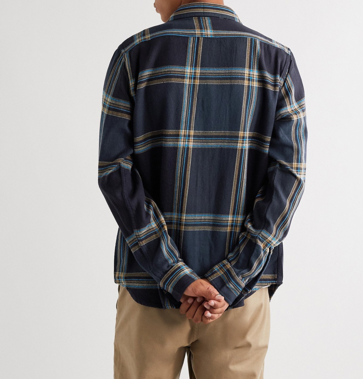 Adsum - Checked Cotton-Flannel Shirt - Blue Adsum