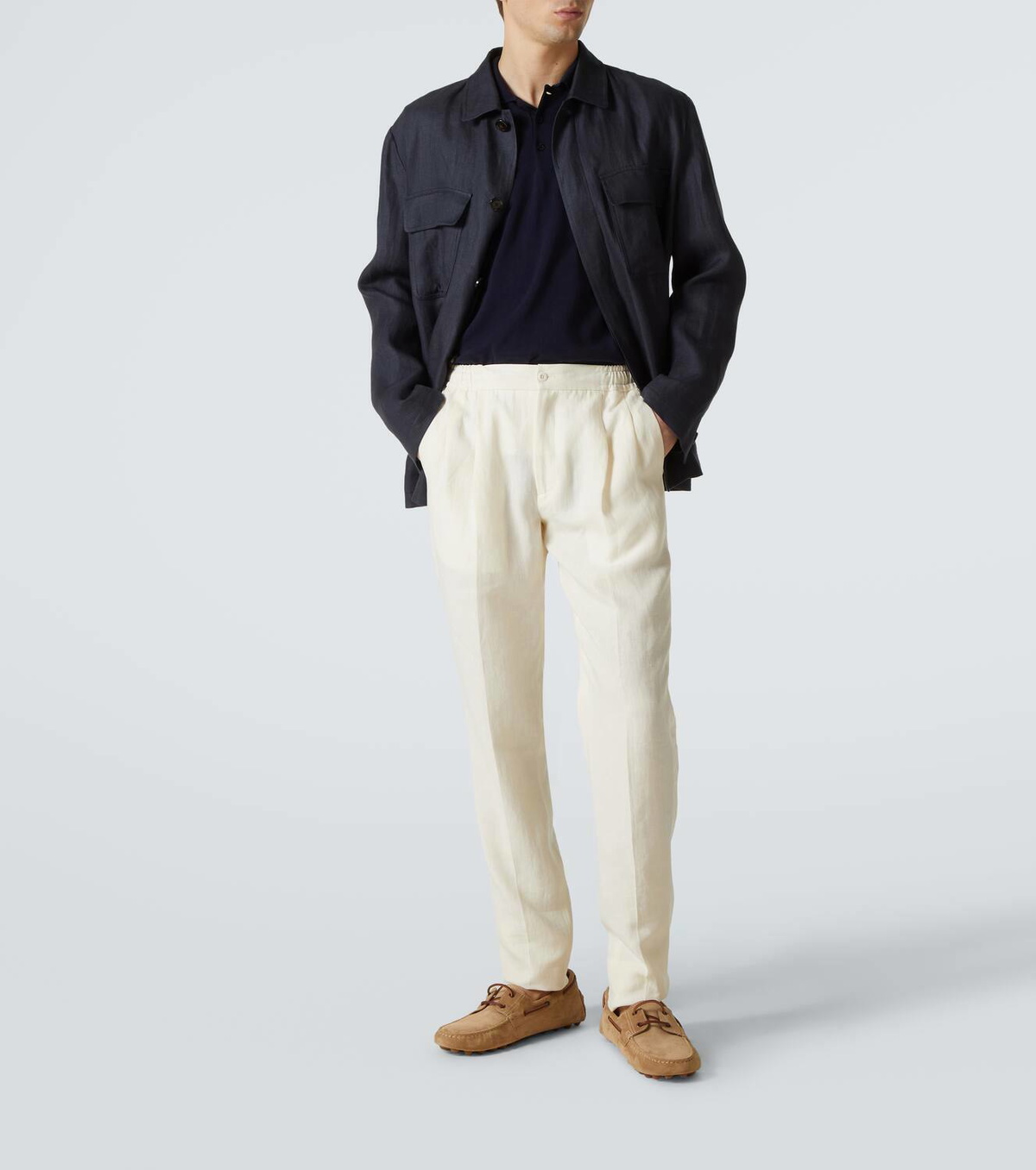 Rubinacci Linen tapered pants Rubinacci