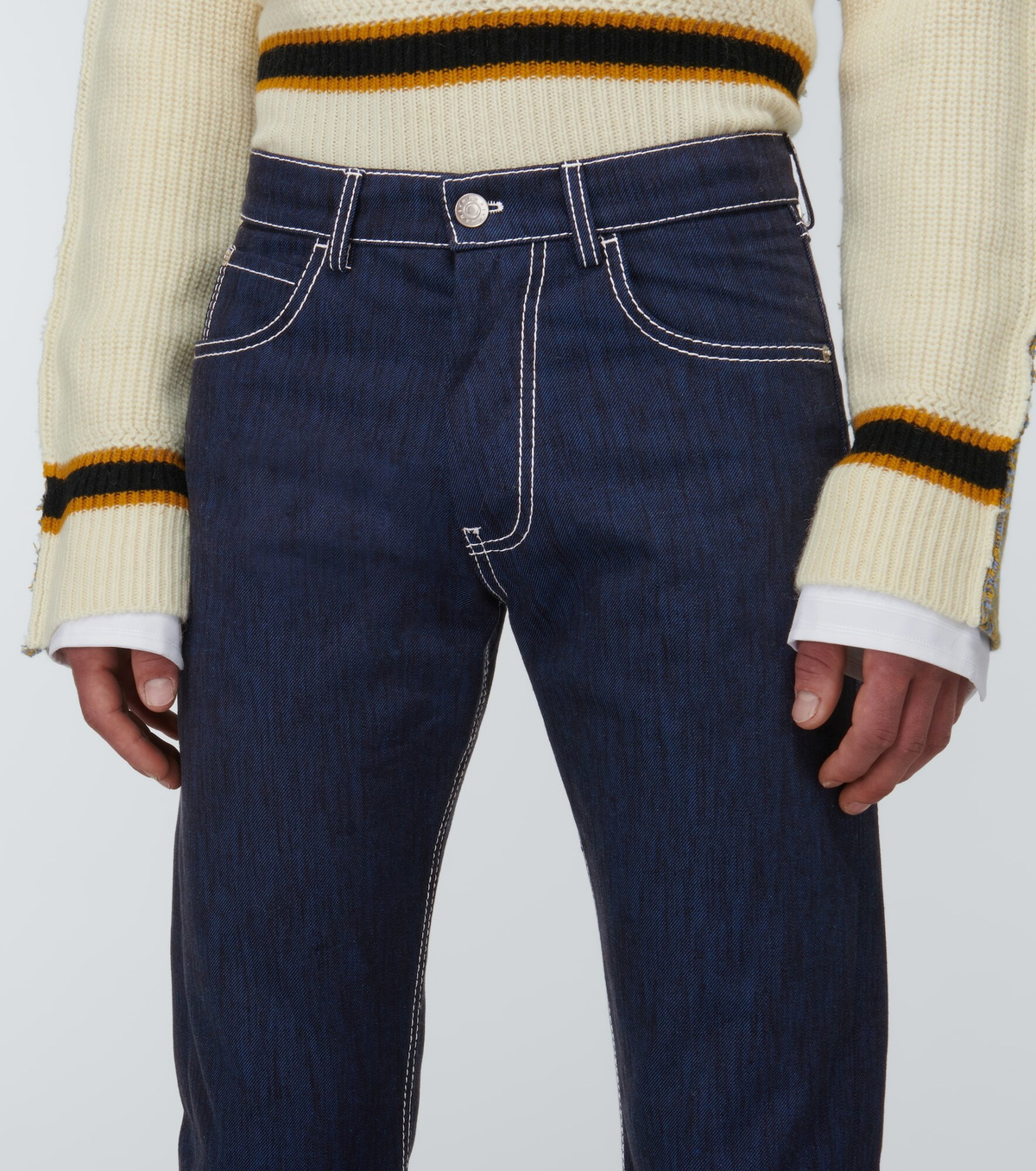 Marni - Mid-rise cropped straight jeans Marni