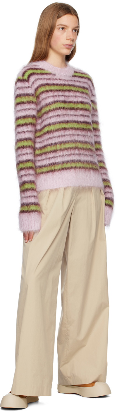 Marni Pink Striped Sweater Marni