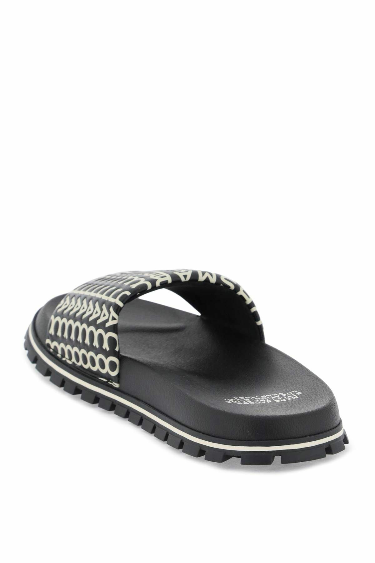 MARC JACOBS the monogram slide Black Marc Jacobs