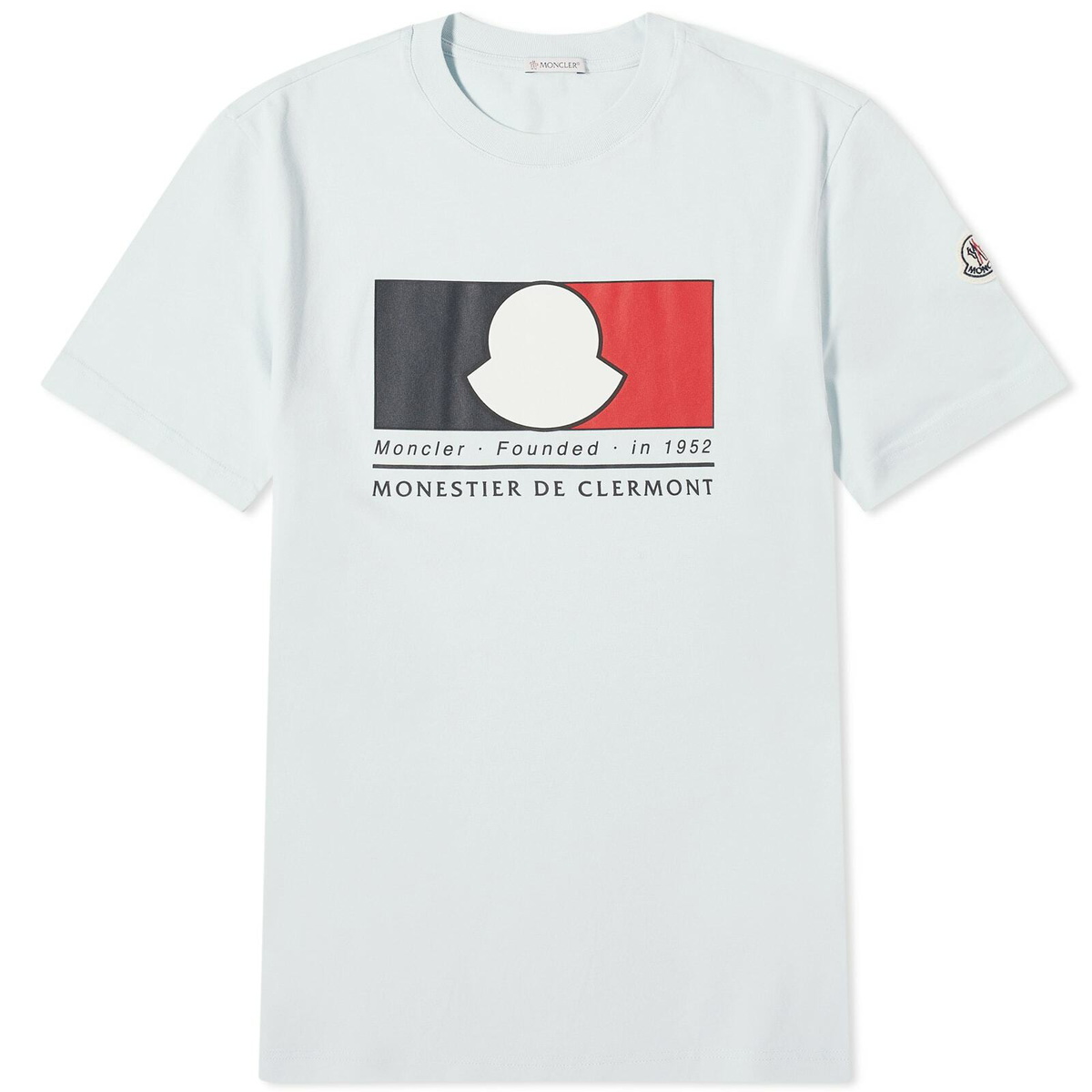 Moncler Men's Box Logo T-Shirt in Blue Moncler