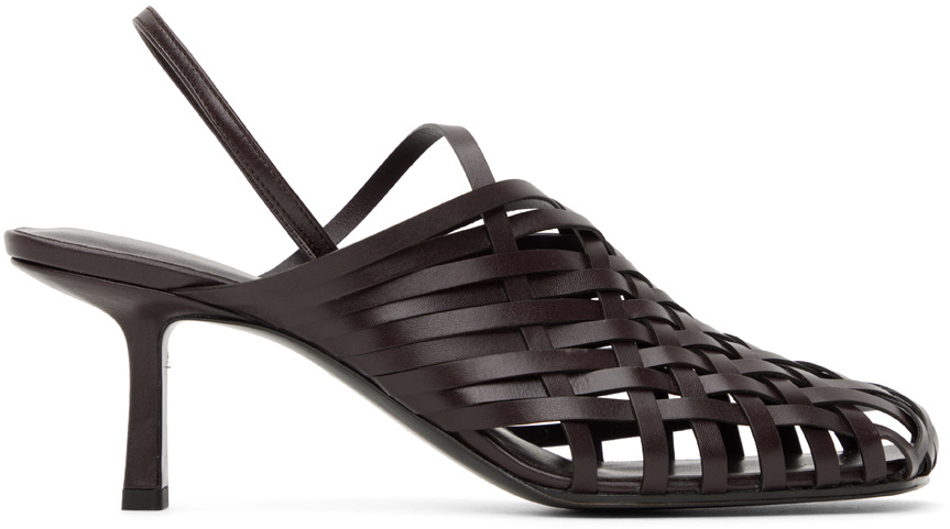 The Row Brown Woven Heels The Row