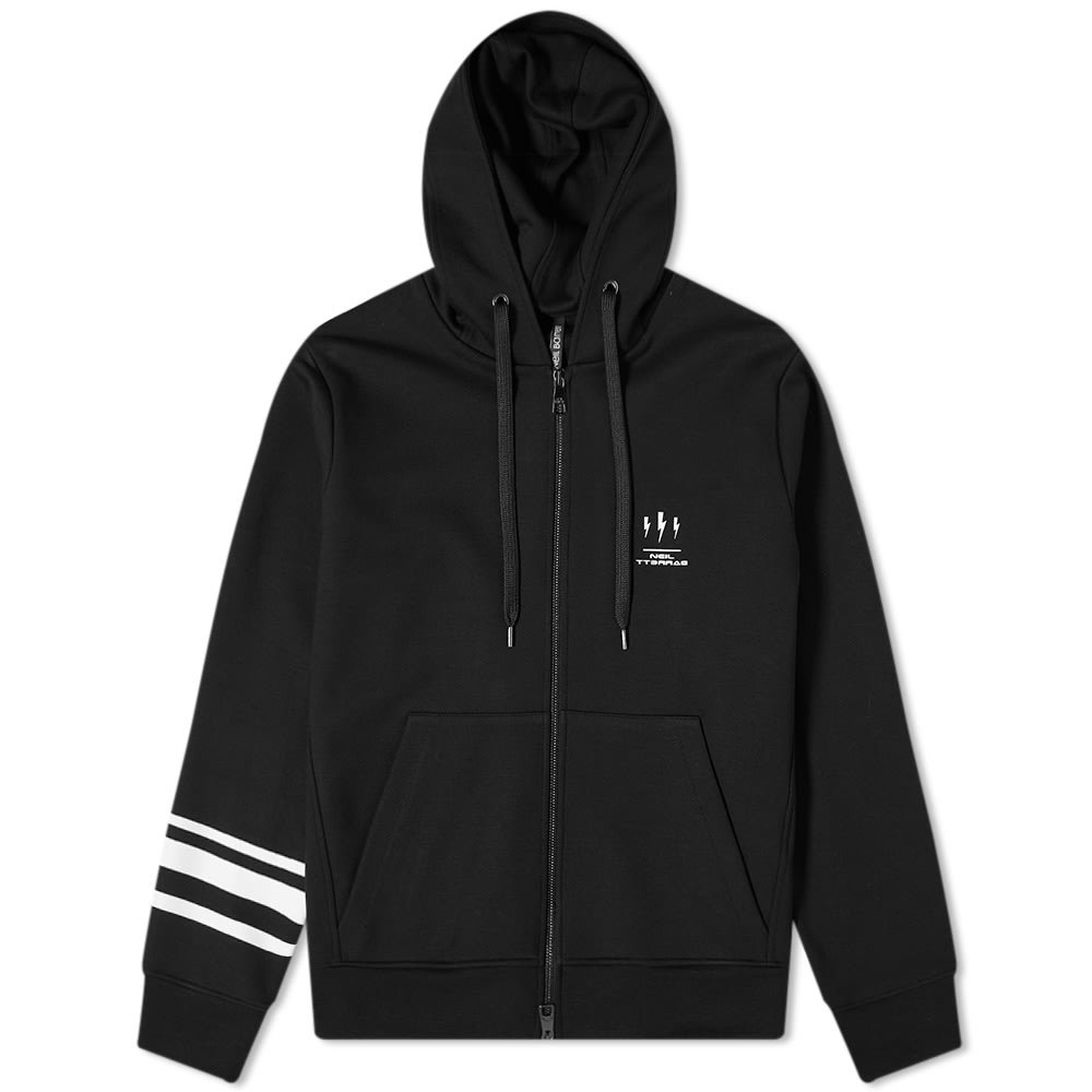Neil Barrett Lightning Bolt Logo Zip Hoody Neil Barrett