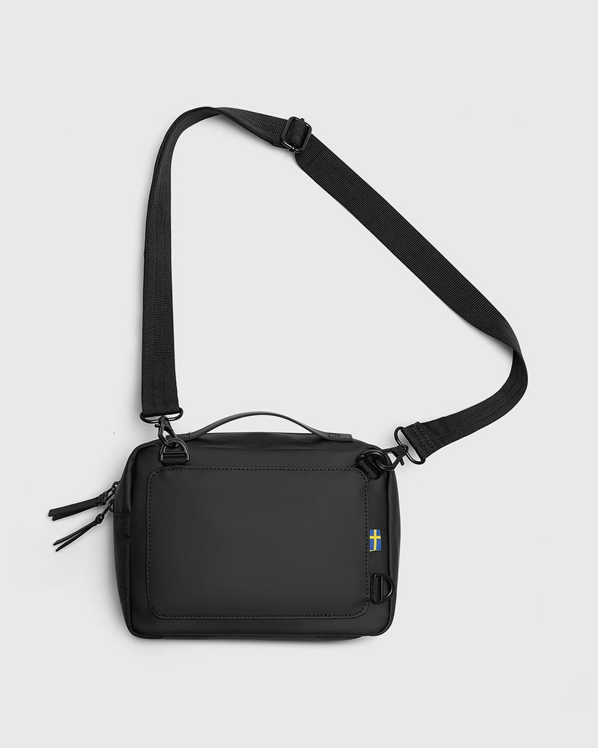Gaston Luga DÄSH BOX BAG Black Mens Messenger & Crossbody Bag Gaston Luga