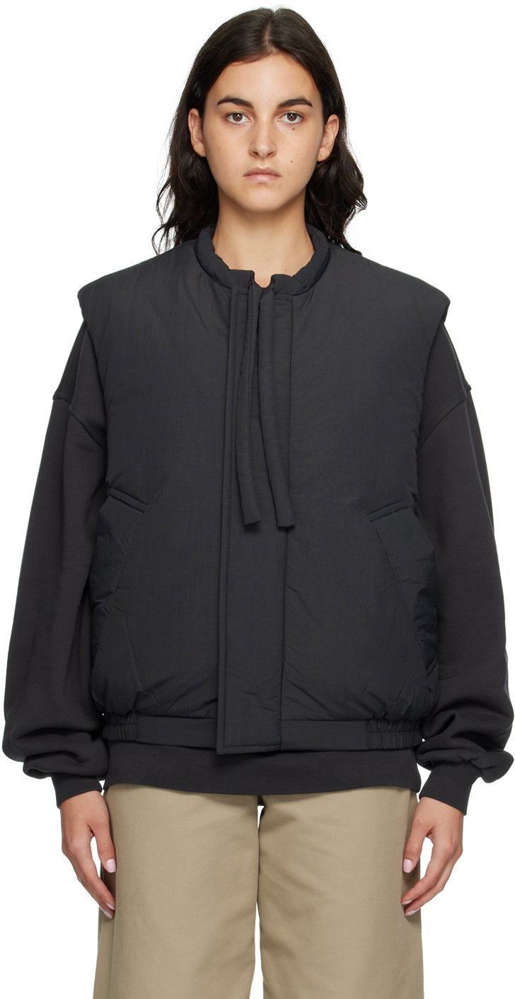 Acne Studios Black Osal Vest Acne Studios