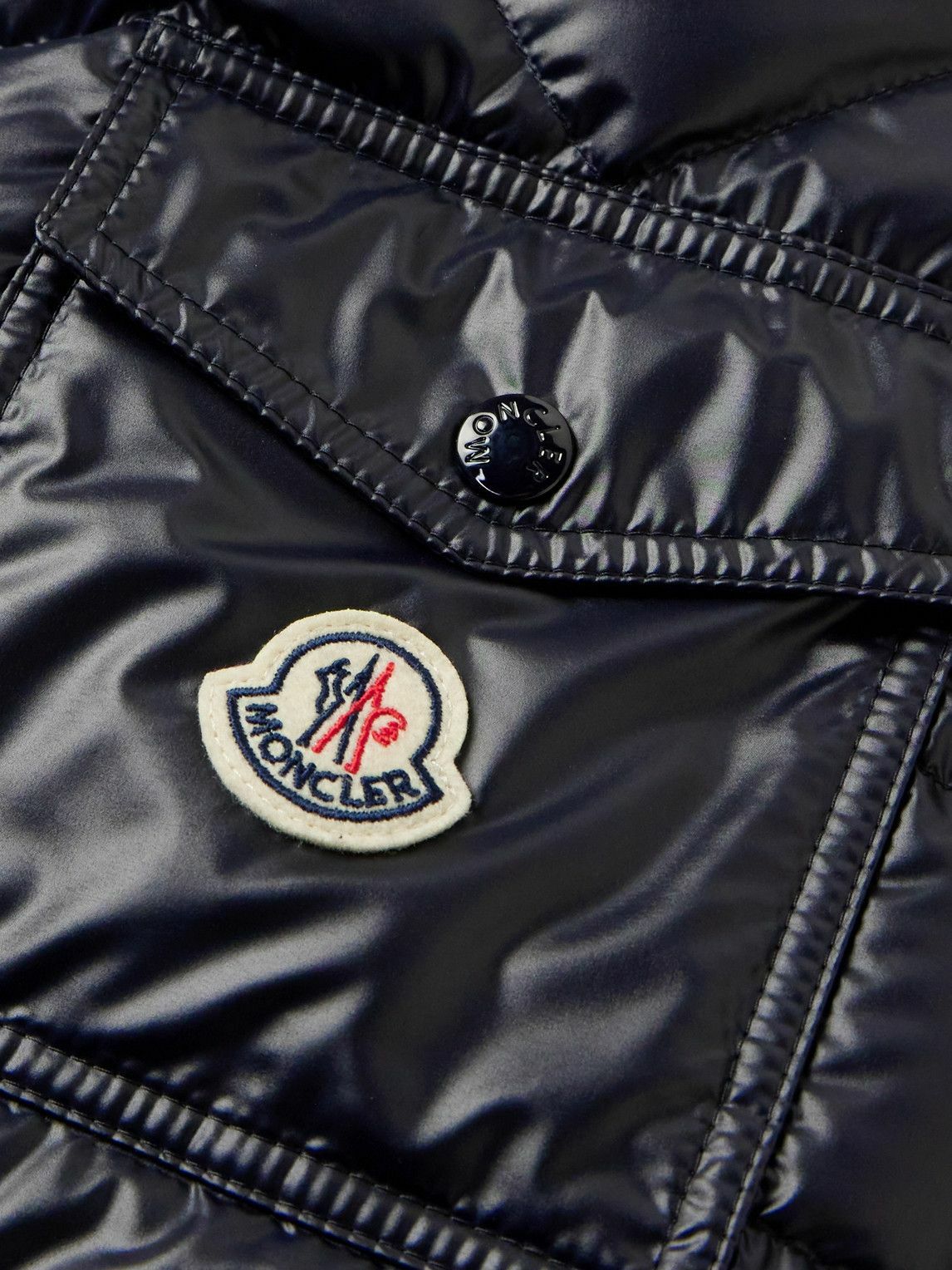 Moncler - Logo-Appliquéd Quilted Shell Down Hooded Jacket - Black Moncler