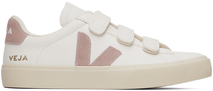 VEJA White & Pink Recife Sneakers VEJA