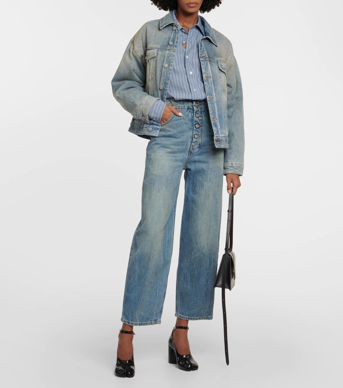 MM6 Maison Margiela High-rise wide-leg jeans MM6 Maison Margiela