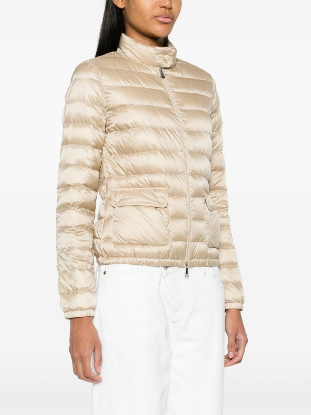 Moncler Neutral Lans Quilted Jacket Moncler