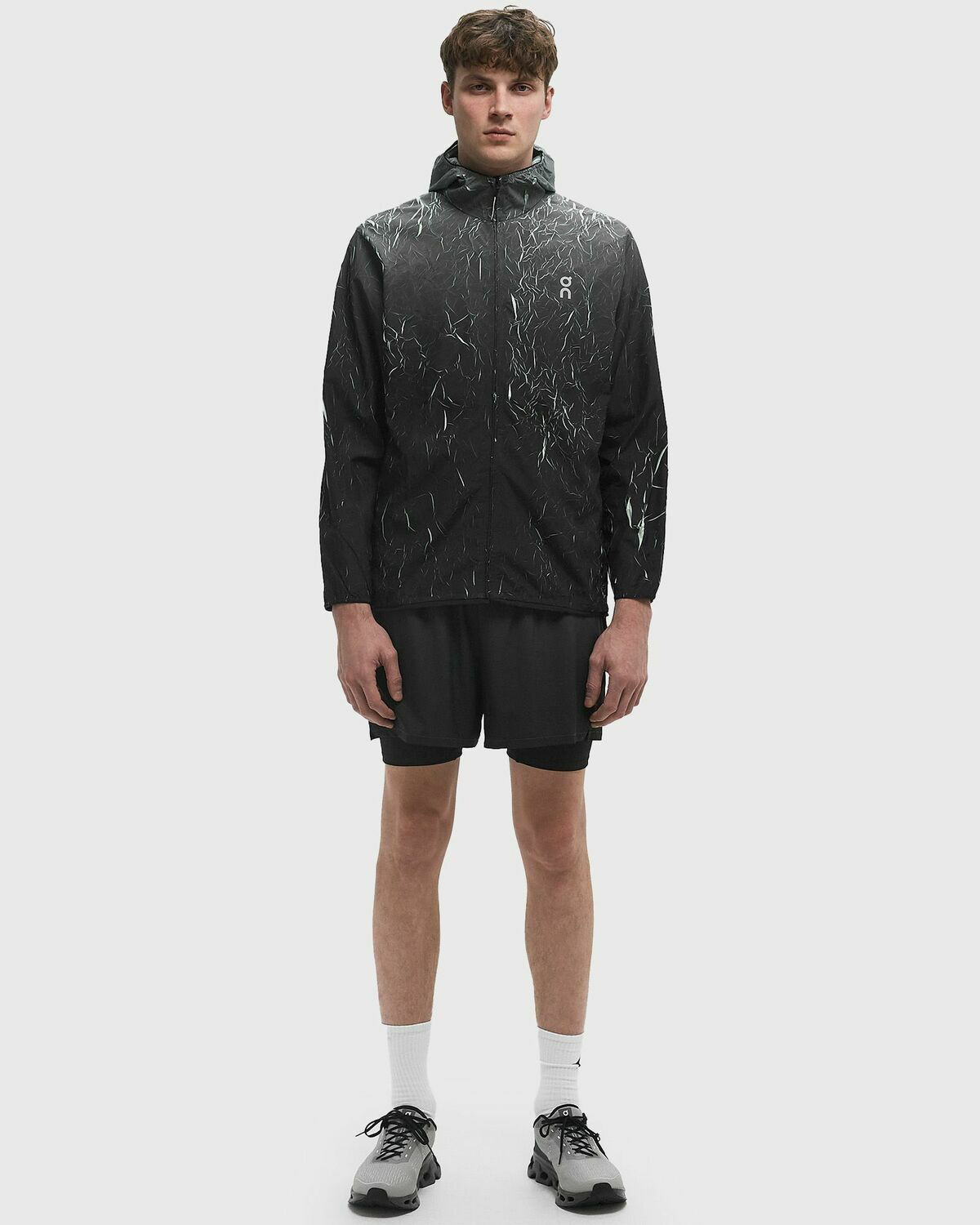 ON Pace Run Jacket Black Mens Windbreaker On
