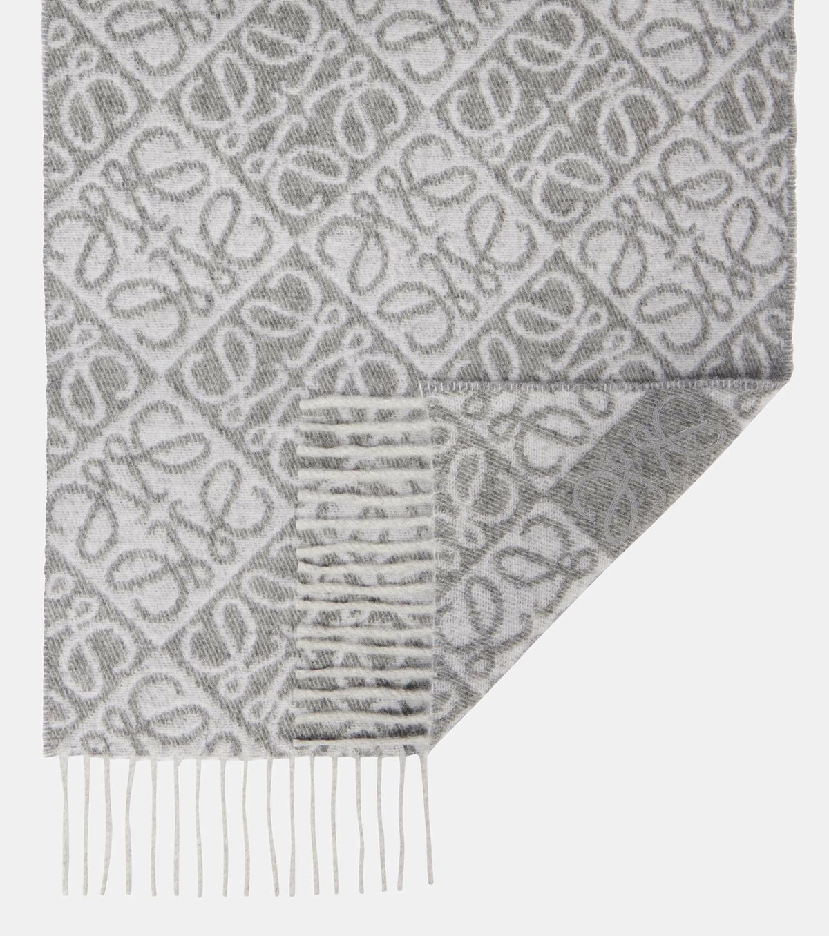 Loewe Anagram wool and cashmere scarf Loewe