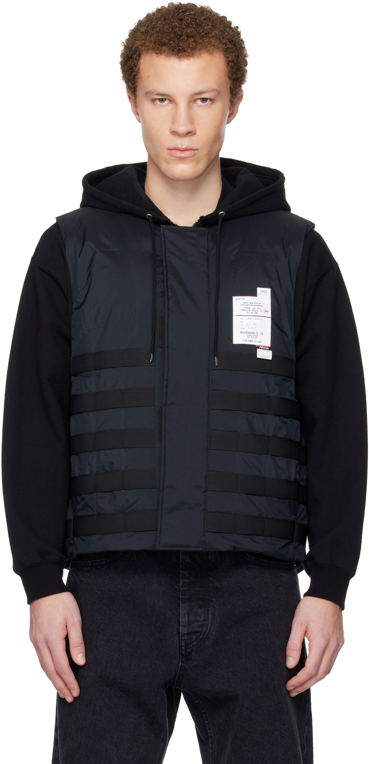 Neighborhood Black Nanga Edition Tactical Down Vest Neighborhood