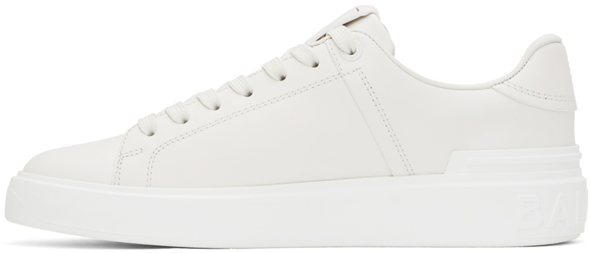 Balmain White B-Court Sneakers Balmain