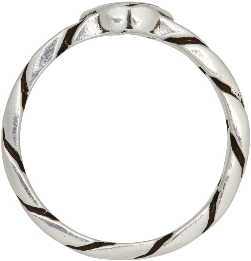 Gucci Silver Wide Interlocking G Ring Gucci