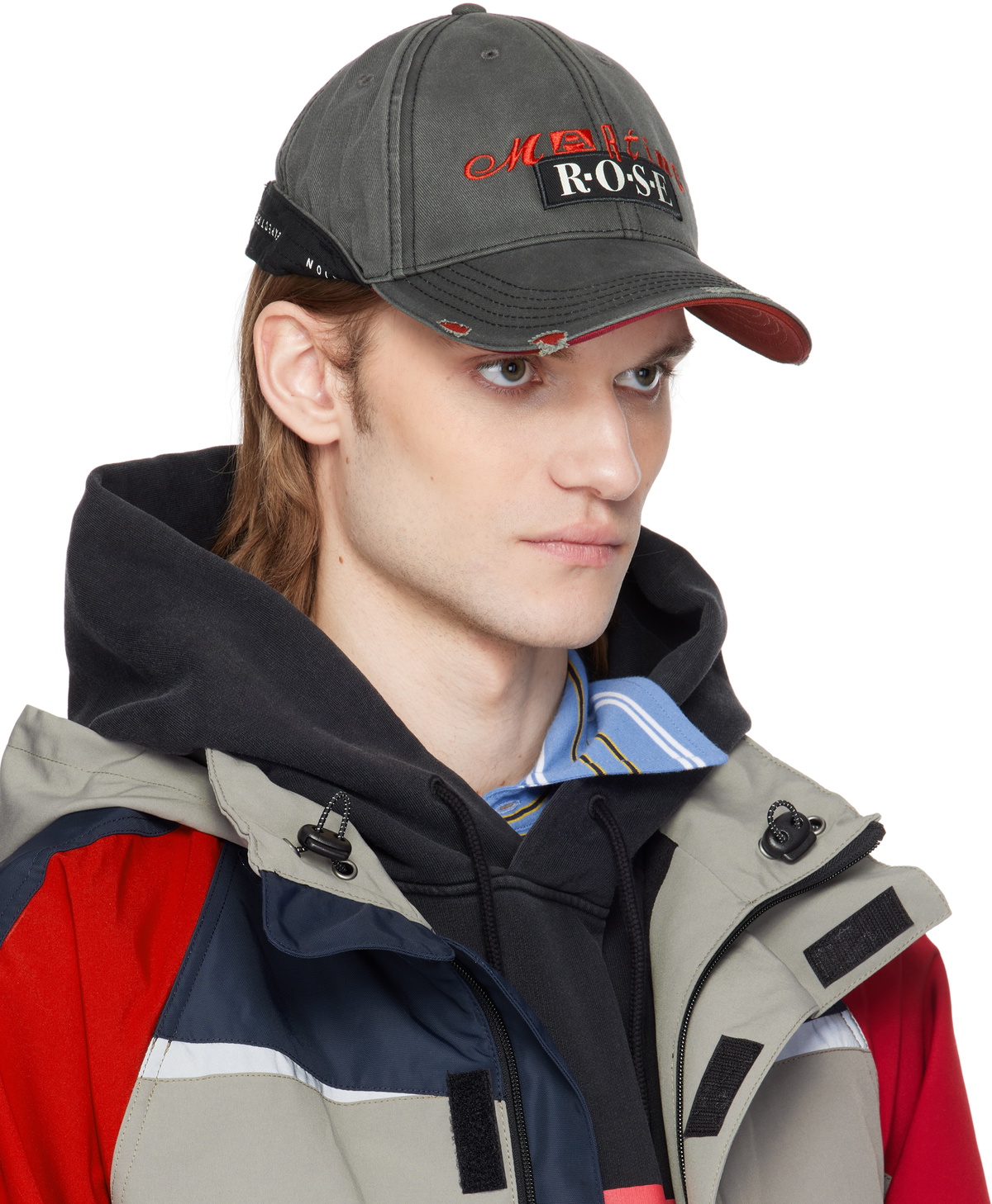 Martine Rose Gray Roll Back Cap Martine Rose