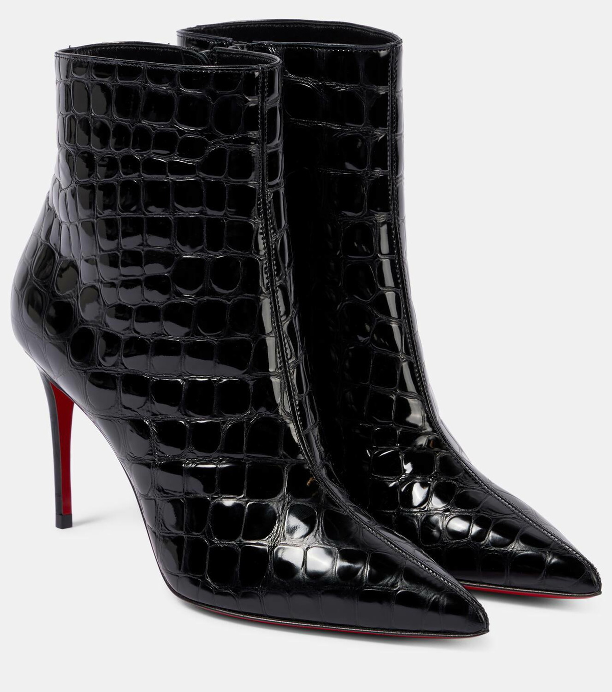 Christian Louboutin So Kate 85 croc-effect ankle boots Christian Louboutin