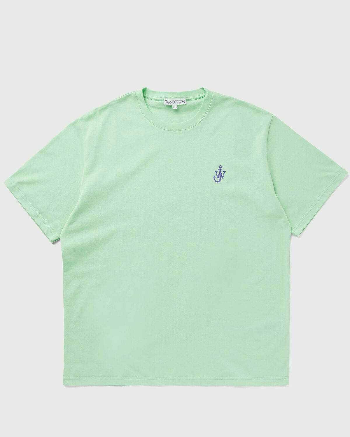 JW Anderson ANCHOR EMBROIDERY TEE Green Mens Shortsleefe JW Anderson