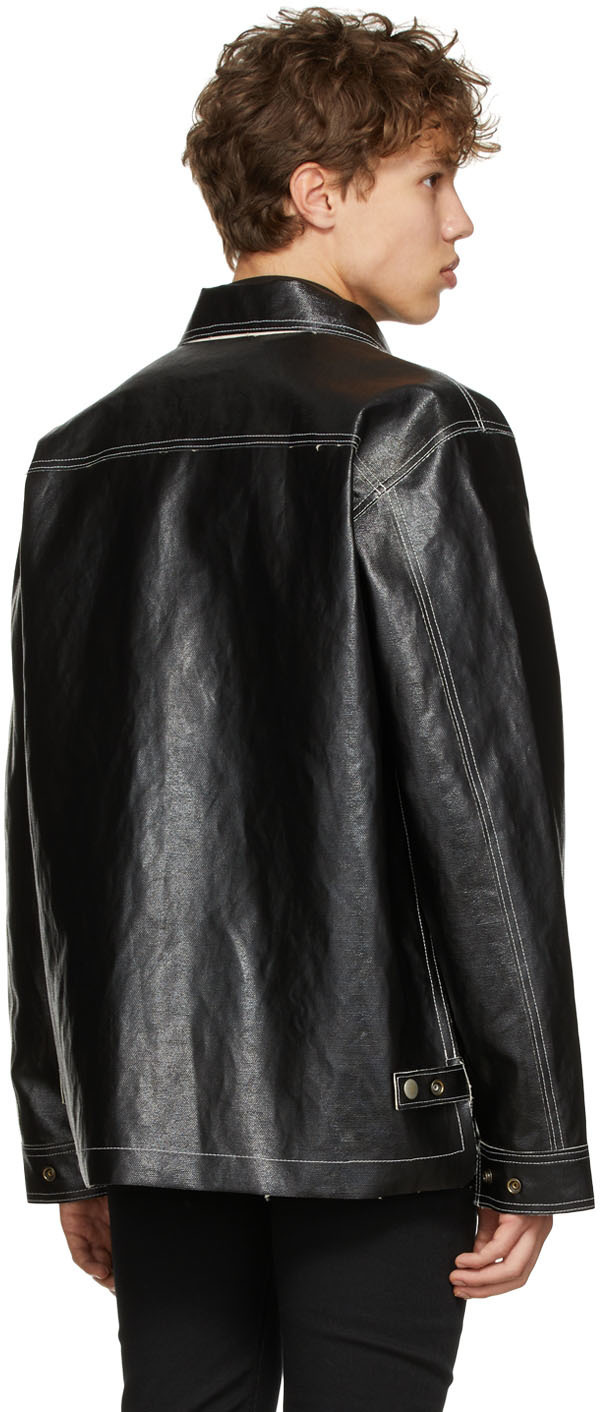Diesel Black & Off-White Cotton Reversible Jacket Diesel