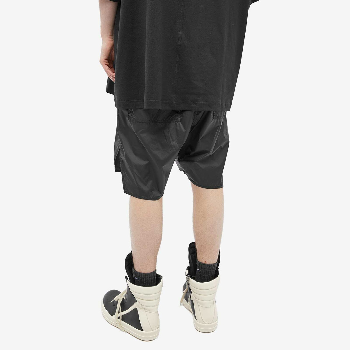 Rick Owens x Champion Beveled Pods Short in Black Rick Owens