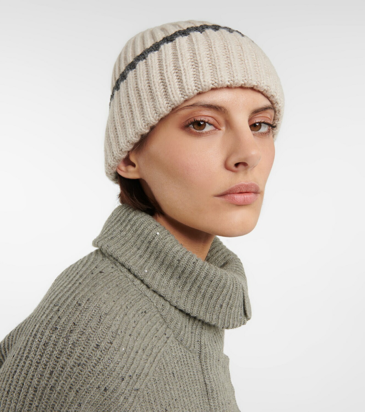 Brunello Cucinelli - Ribbed-knit cashmere beanie Brunello Cucinelli