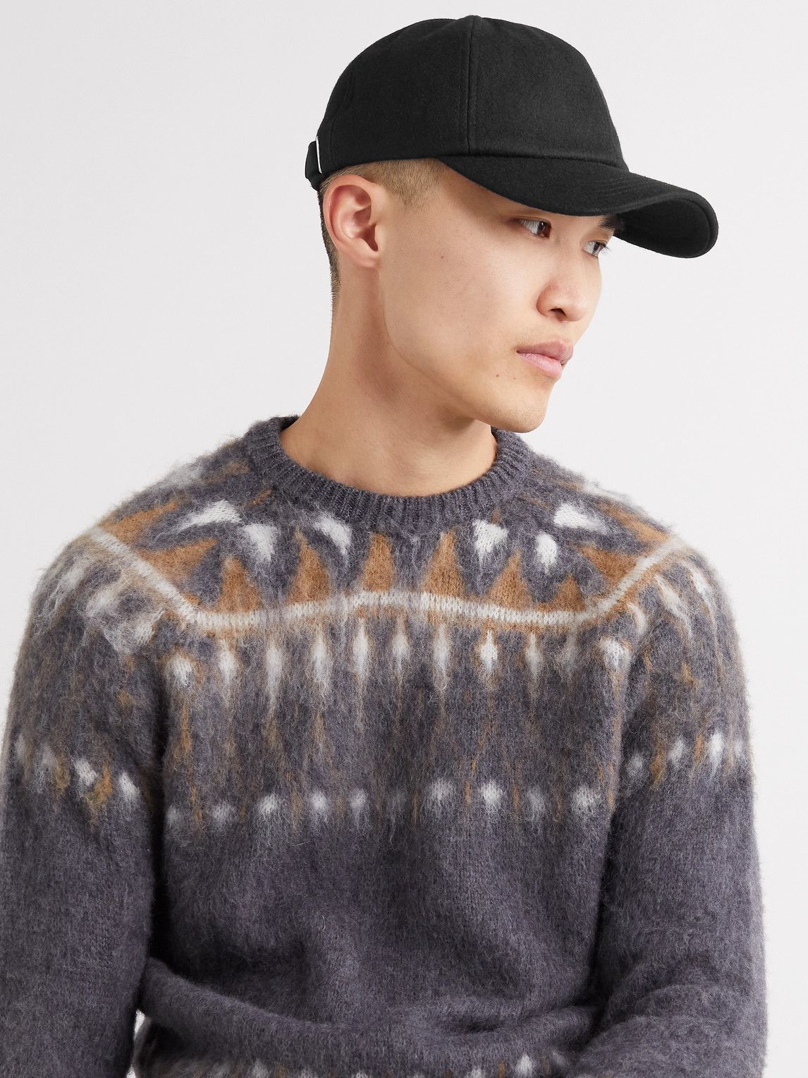 NN07 - Wool-Blend Flannel Baseball Cap NN07