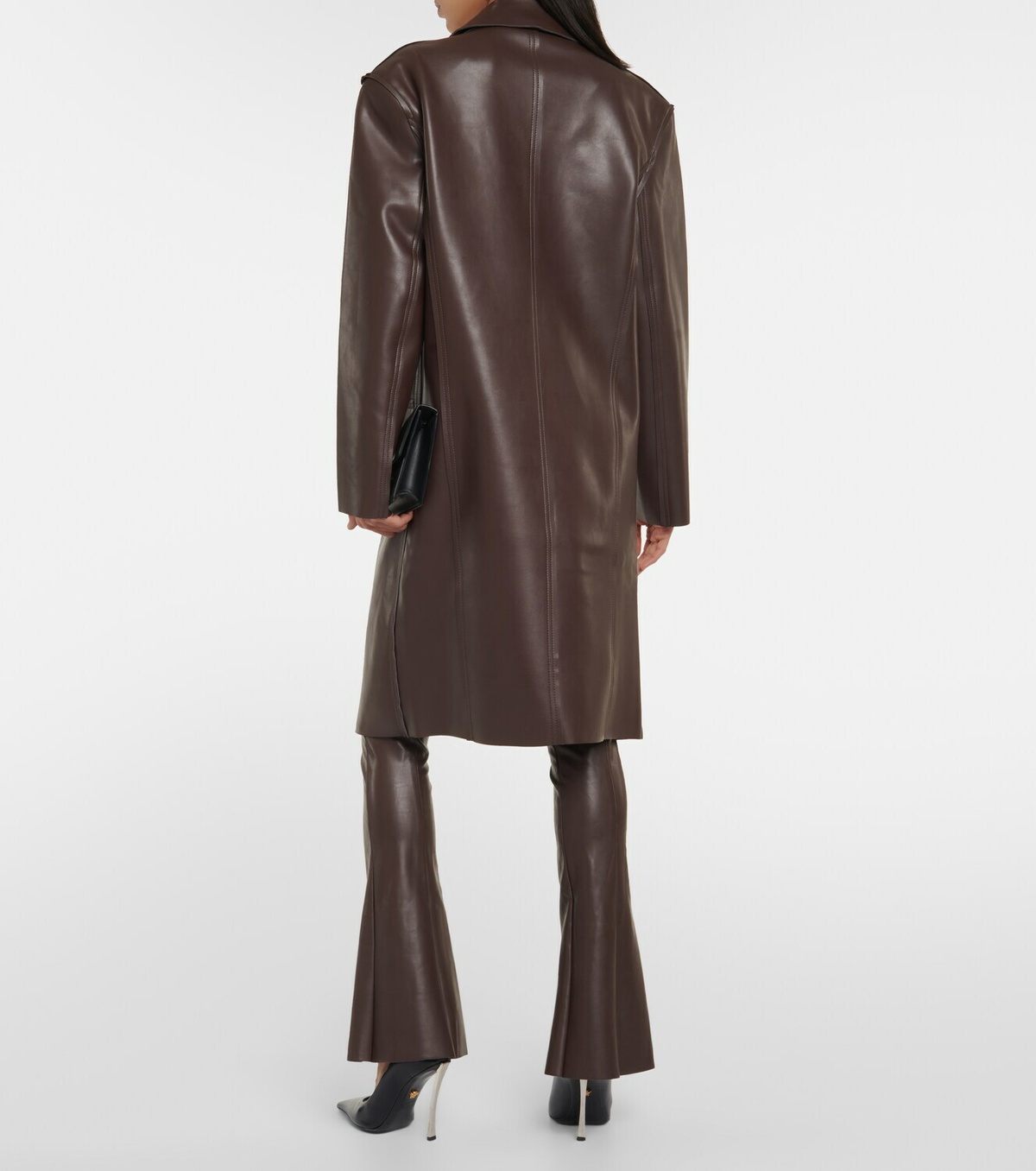 Norma Kamali Oversized faux leather jacket Norma Kamali