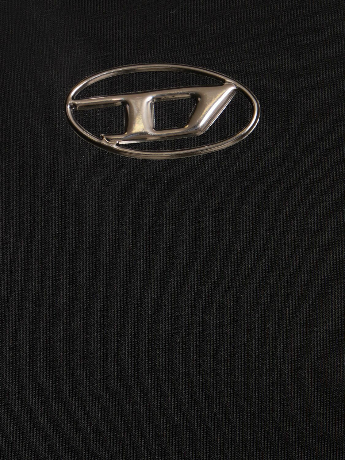 DIESEL - Oval-d Mold Print Cotton Jersey T-shirt Diesel