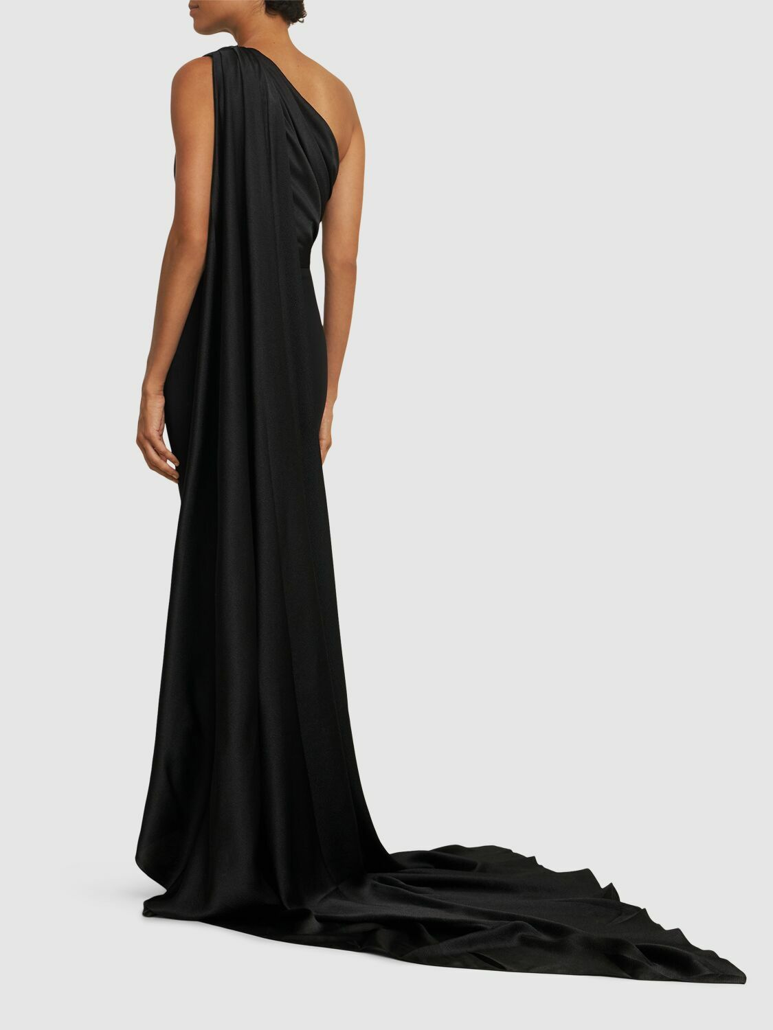 SOLACE LONDON Yeva Crepe Maxi Dress Solace London