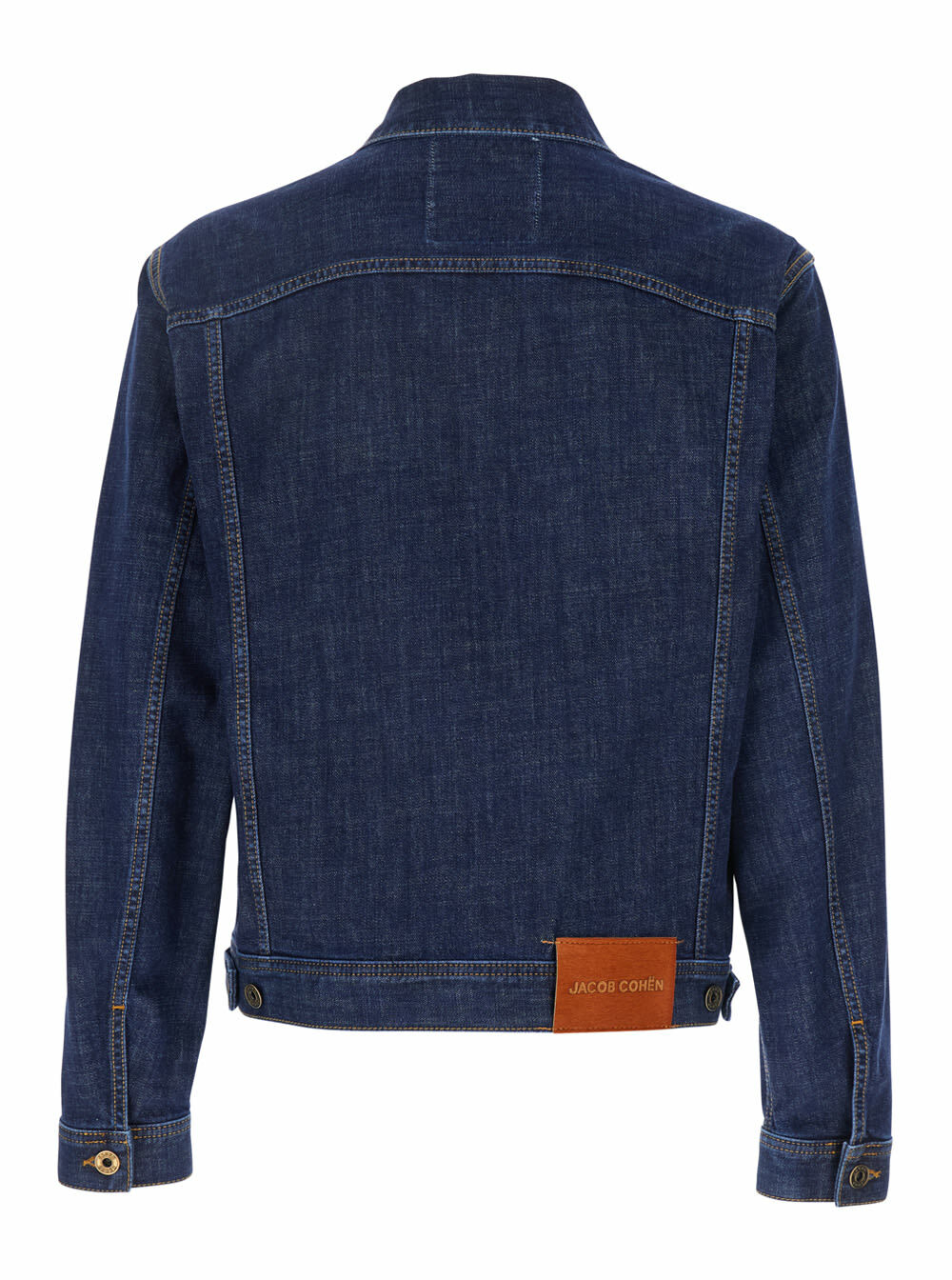 Jacob Cohen Blue Jacket With Classic Collar In Denim Stretch Woman Jacob Cohen