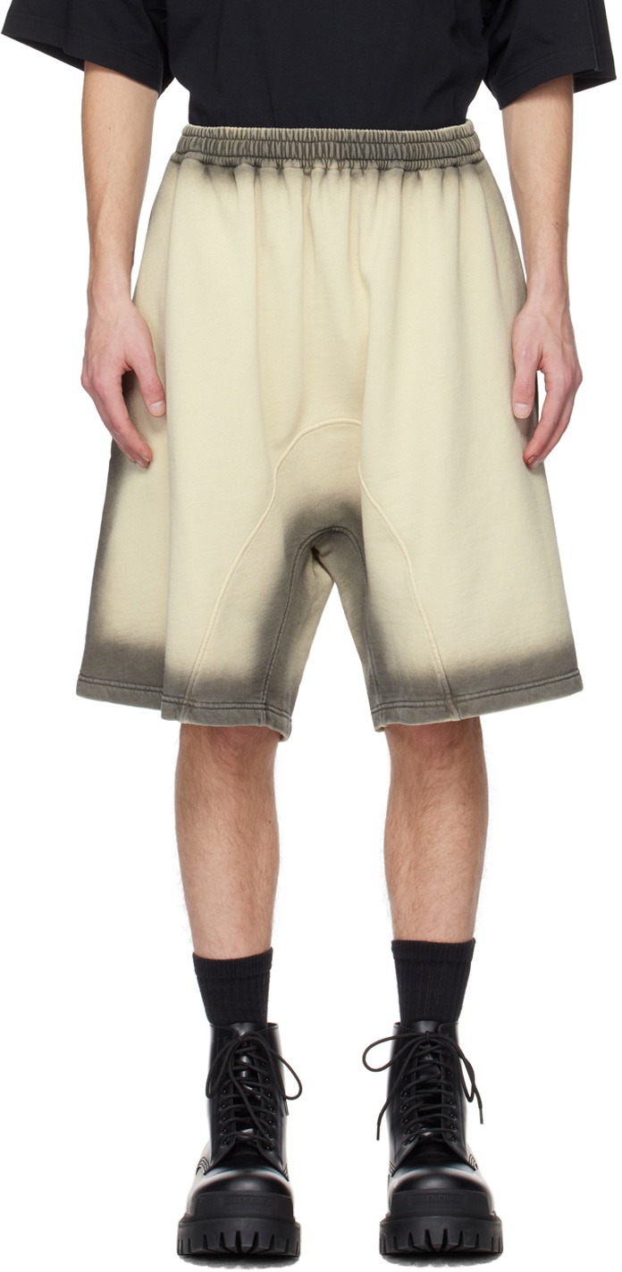 Y/Project Beige Spray Soufflé Shorts Y/Project